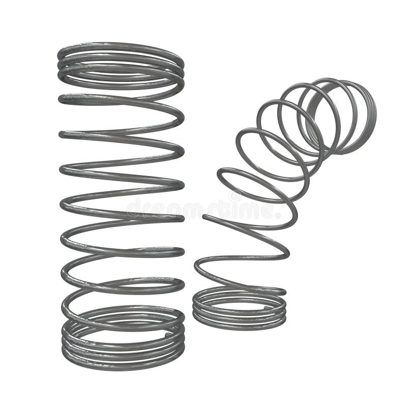 Metal spring 3d stock illustration. Illustration of curve - 115501942