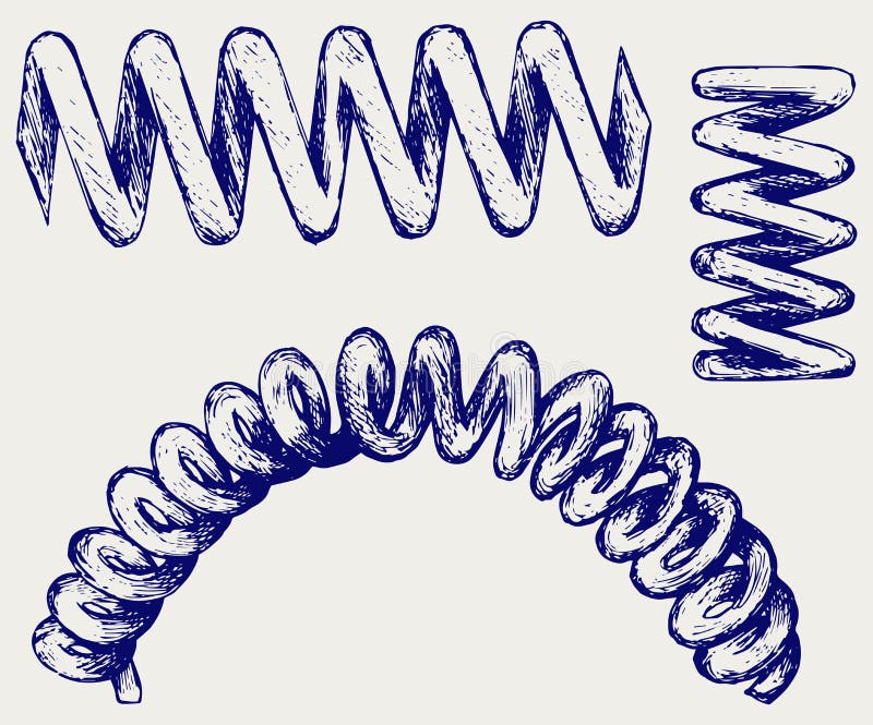 Metal Spring Stock Illustrations – 25,667 Metal Spring Stock ...