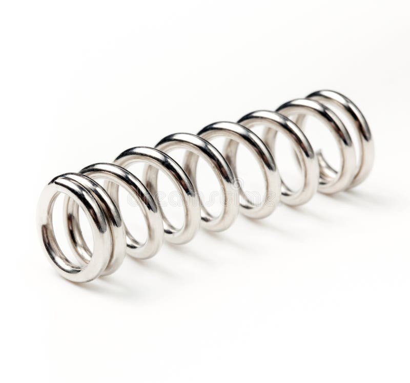 Metal Spring Macro Isolated Stock Photo - Image of springs, wire: 11784658
