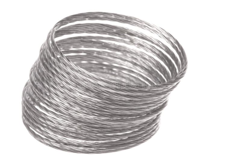 Metal Spring Macro Isolated Stock Image - Image of coil, macro: 11784647