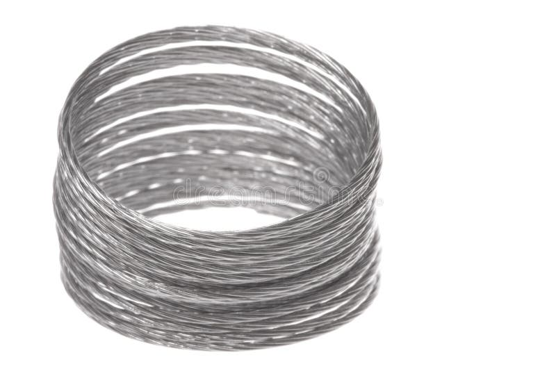 Metal Spring Macro Isolated Stock Photo - Image of wire, metal: 11784624
