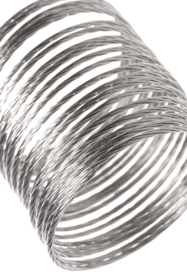 Metal Spring Macro Isolated Stock Photo - Image of metallic, springs ...
