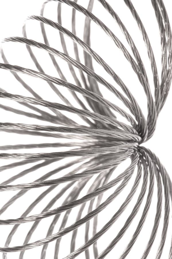 Metal Spring Macro Isolated Stock Photo - Image of isolated, metallic ...