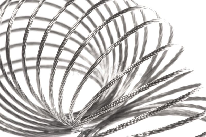 Metal Spring with Water Droplets Reflection Stock Image - Image of ...