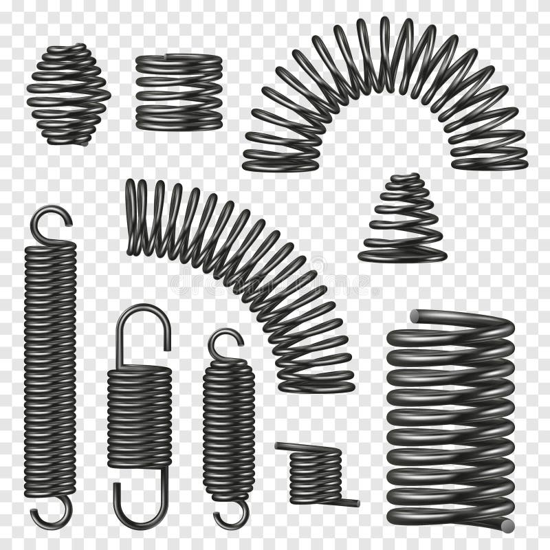 Metal Spring Transparent Stock Illustrations – 470 Metal Spring ...