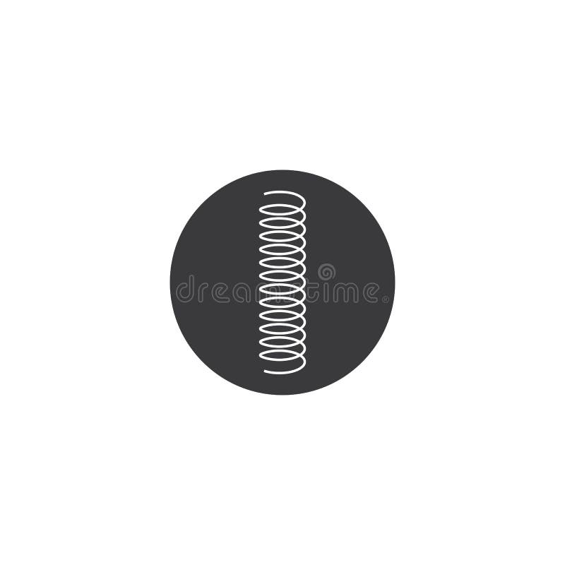 Metal Spring Vector Icon Illustration Design Stock Vector ...