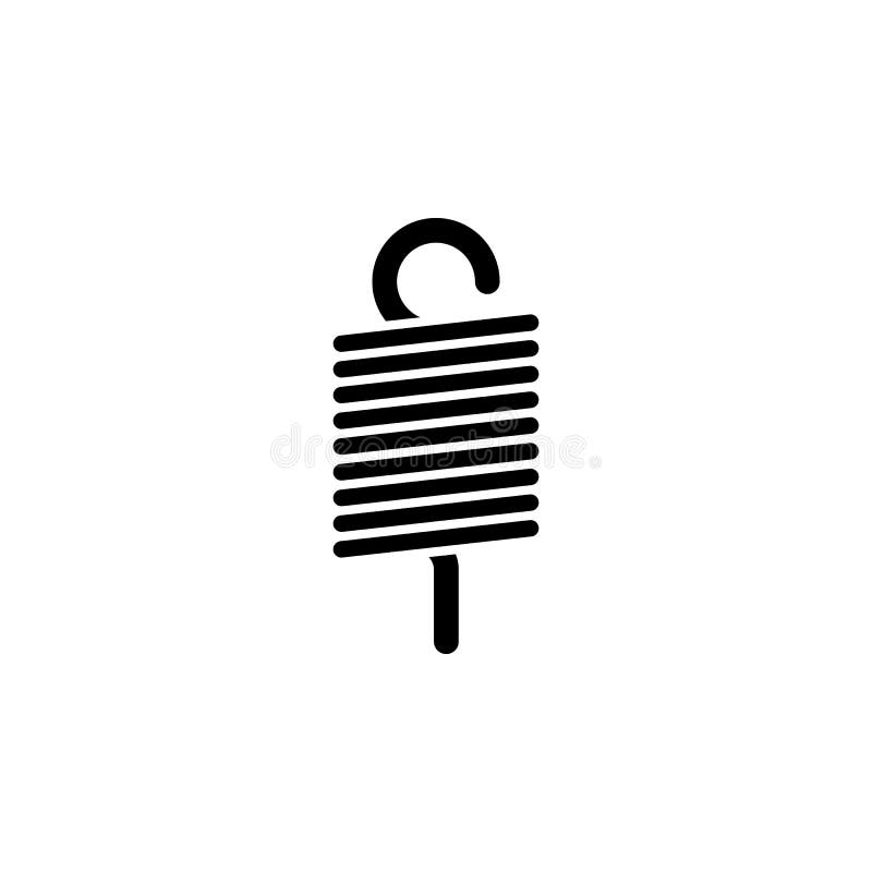 Metal Spring Multi Color Icon. Simple Glyph, Flat Vector of Metal ...