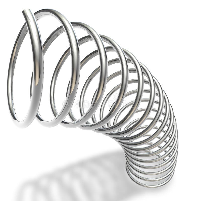 Metal spring stock illustration. Illustration of silver - 15234681