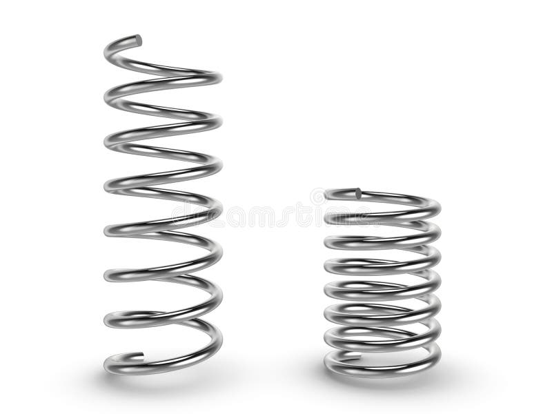 Metal spring stock illustration. Illustration of silver - 15234681
