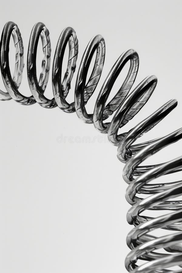 Metal Springs White Background Suitable Industrial Concepts Stock ...