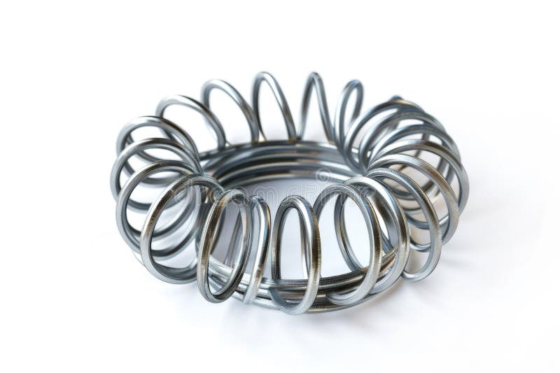 Metal Coil White Background Suitable Industrial Concepts Stock Photos ...