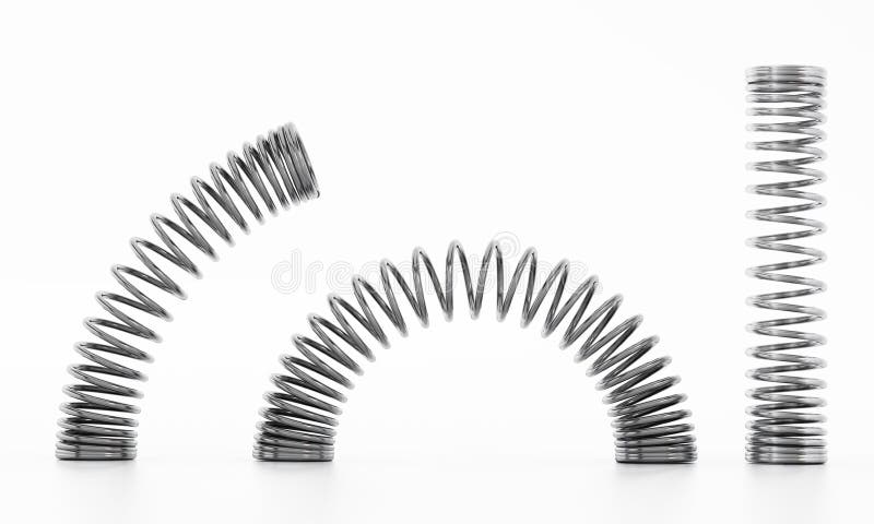Realistic Metal Springs Colored Stock Vector - Illustration of abstract ...
