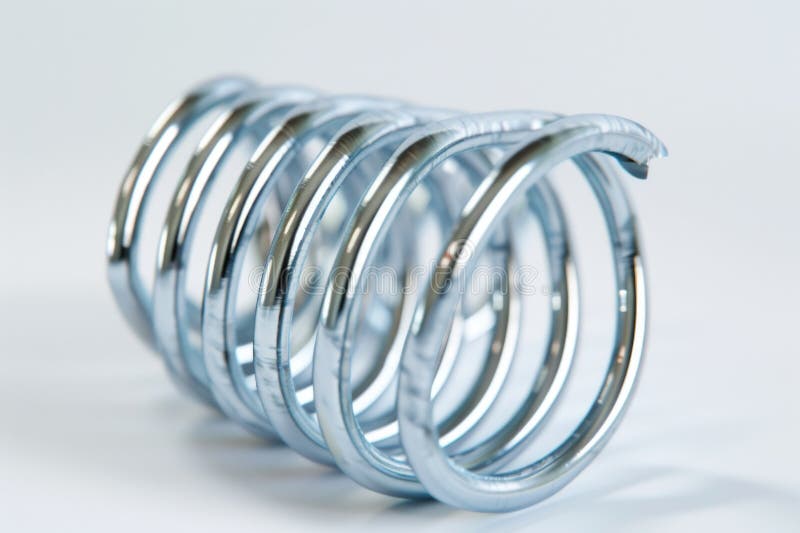 Metal Springs on a White Background, Versatile for Various Projects ...