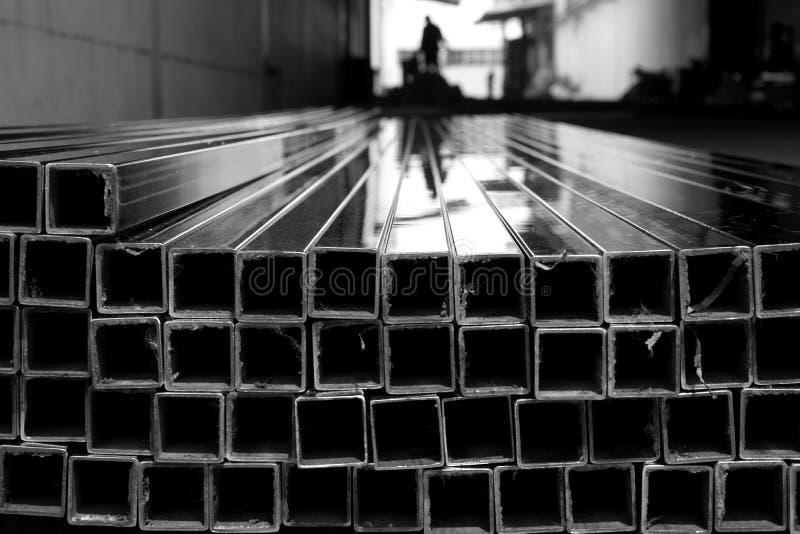 Metal square tube stock photo. Image of square, profile - 73666964