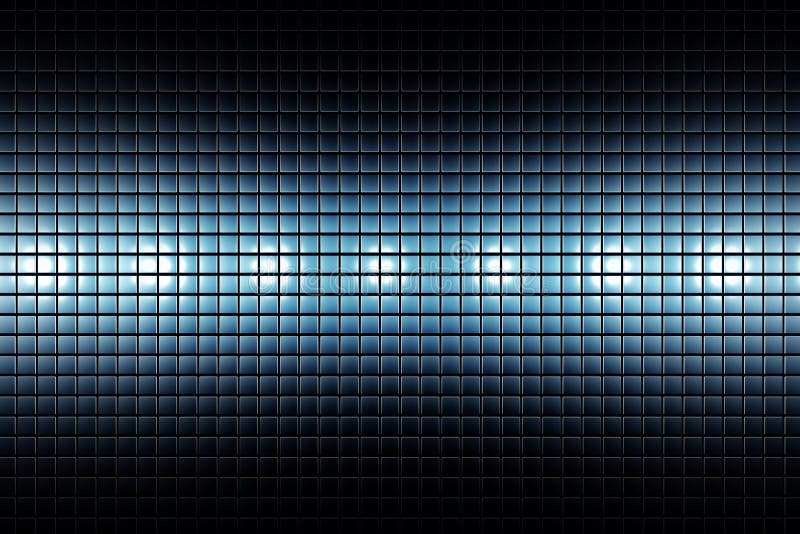 Reflective Metal Square Grid Background Stock Illustration ...