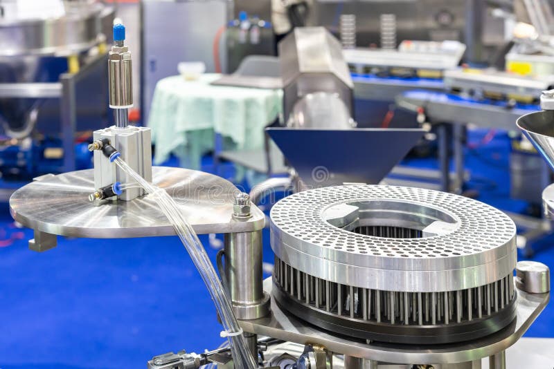 Metal Stainless Steel Capsule Disc and Pin Disc on Rotary Table ...