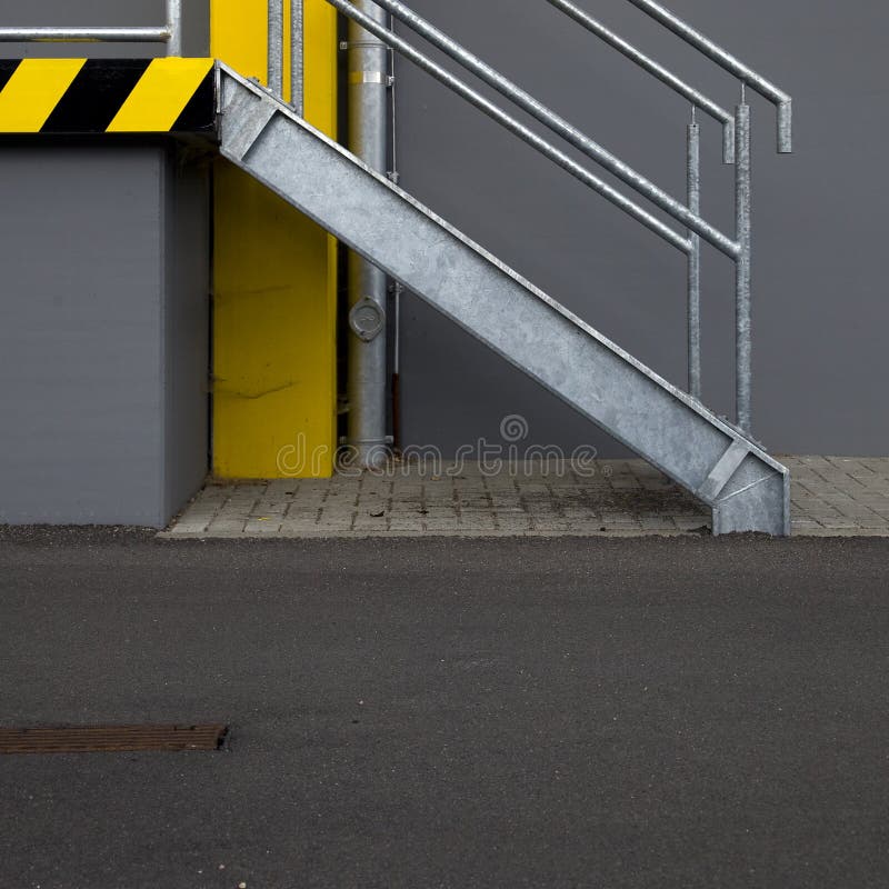 Metal stairs stock image. Image of warning, view, architecture - 11653507