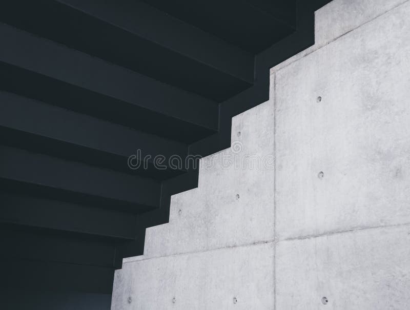 Metal Stairs on Cement Wall Texture Background Architecture Details ...