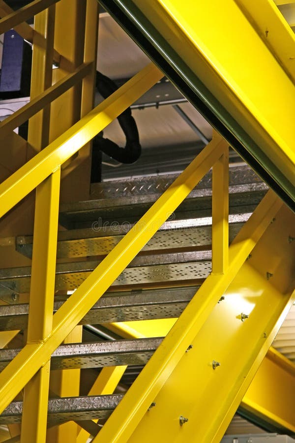 Metal stairs stock image. Image of step, inside, emergency - 39838687