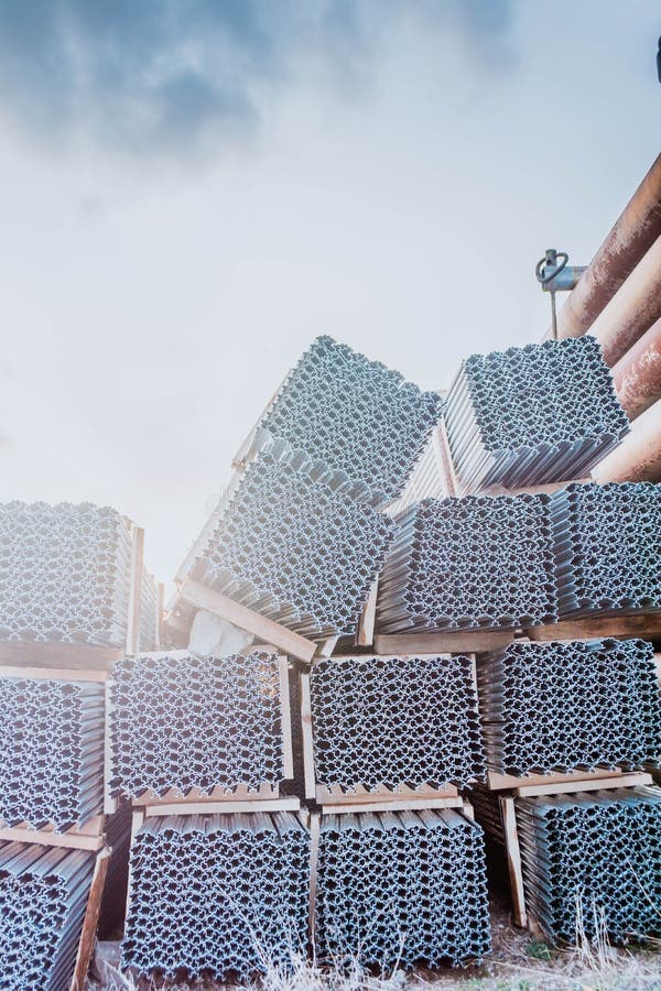 Metal stakes stock photo. Image of stones, pile, stakes - 153589328