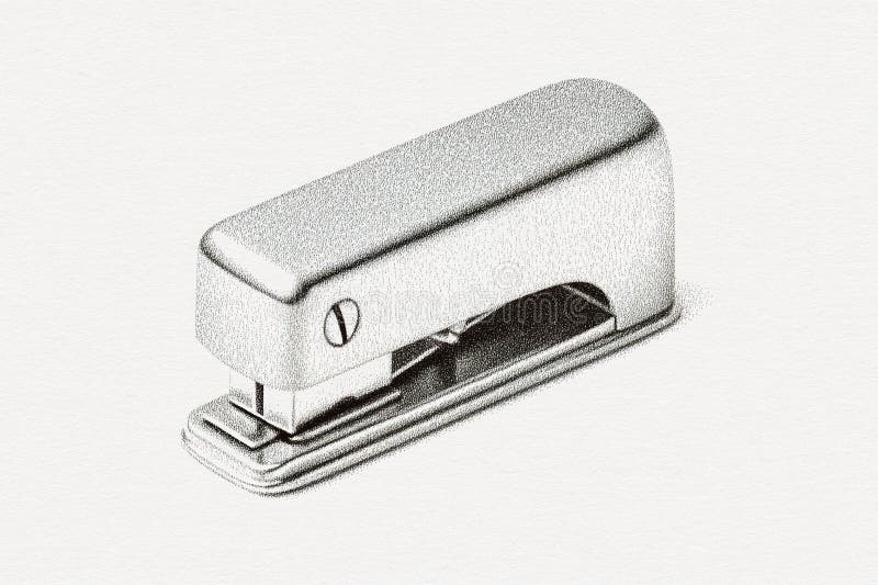 Metal Stapler on a Light Background, Commonly Found in Schools and ...