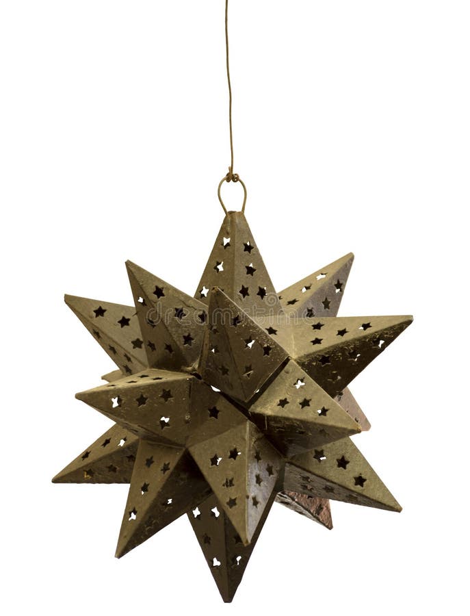 Metal Star on Wooden Fence Post Stock Photo - Image of fence, pole ...