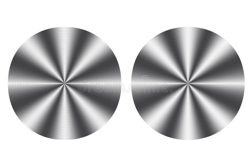 Metal Steel Circles. Vector Silver Round Badge. Stainless Steel Texture ... Metal Steel Circles. Vector Silver Round Badge. Stainless Steel Texture ...