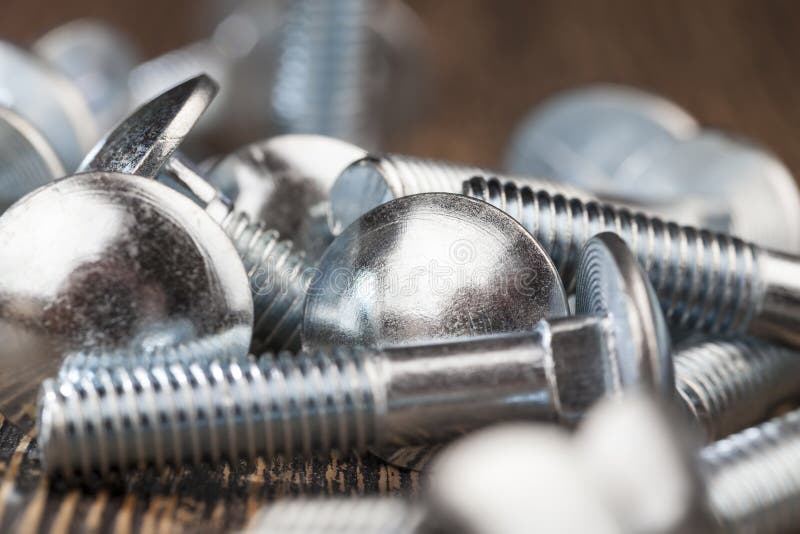 Metal Steel Nuts for Installation Work Stock Photo - Image of hexagon ...