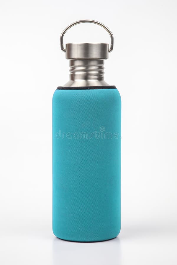 Metal Steel Water Flasks on White Background. Metal Drinking Utensils ...