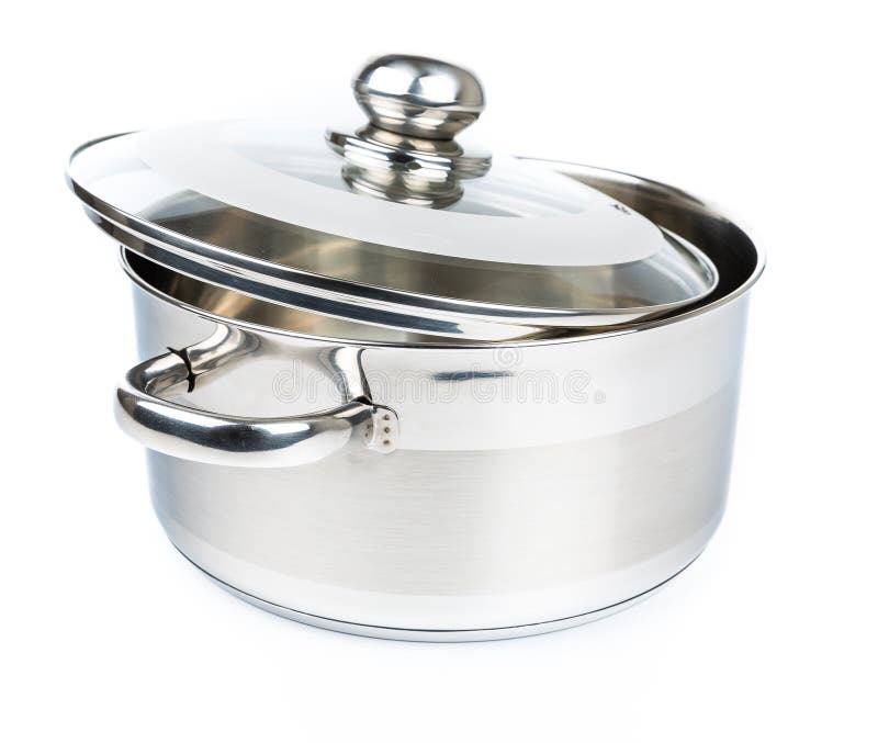 Metal stock pot stock photo. Image of cover, cook, kitchen - 61259360