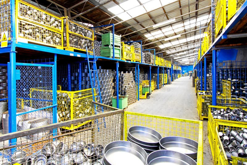 Storehouse stock image. Image of shelving, logistic, factory - 18936973