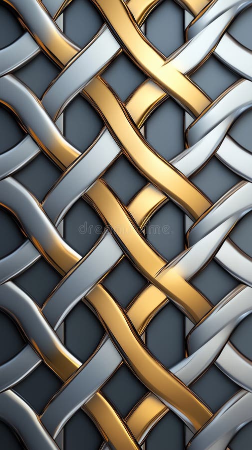 Metal Strands Interwoven in Intricate Patterns Create a Captivating ...