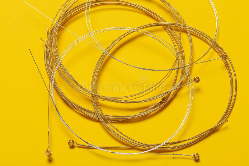 Metal strings stock photo. Image of steel, instrument - 162388004