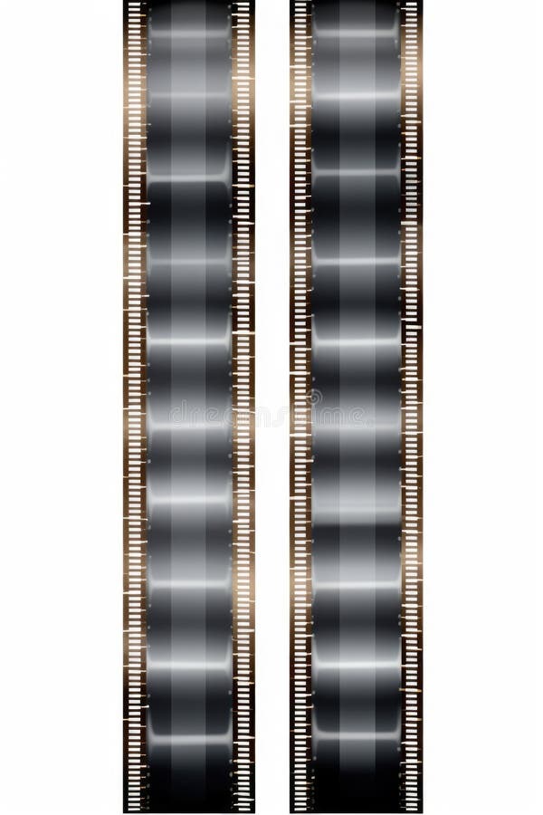 Metal Strips on a Plain White Background, Suitable for Industrial ...