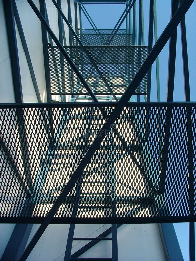 Metal structure stock image. Image of step, industry, blue - 125581