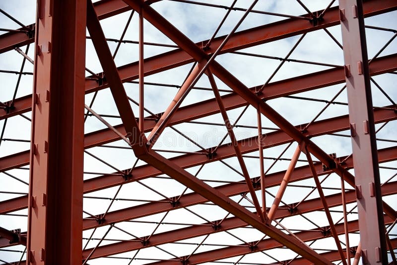 Metal structure stock image. Image of framework, build - 55921765