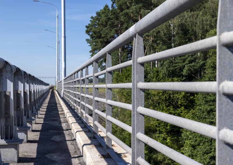 Metal Structure of the Old Bridge To Ensure Safety Stock Image - Image ...