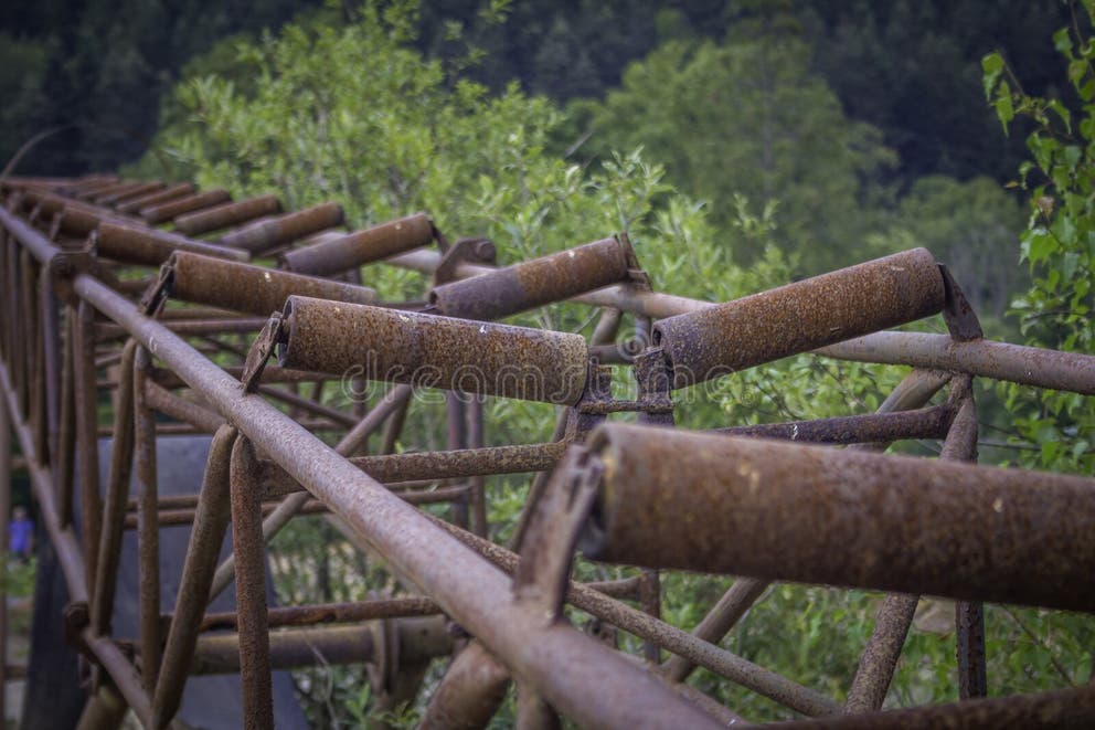A Rusty Metal Structure with a Lot of Rust on it Stock Photo - Image of ...