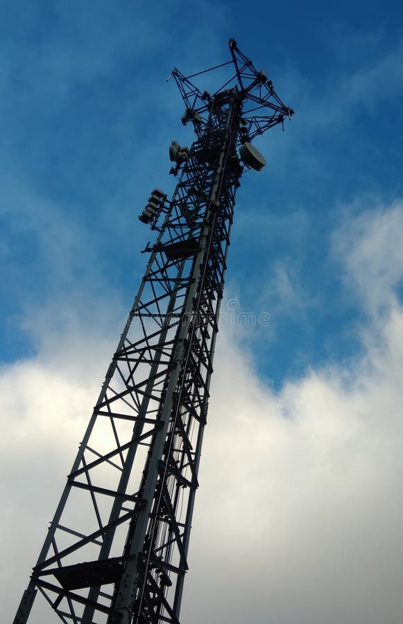 Structure of Telecommunication Tower Stock Photo - Image of antenna ...