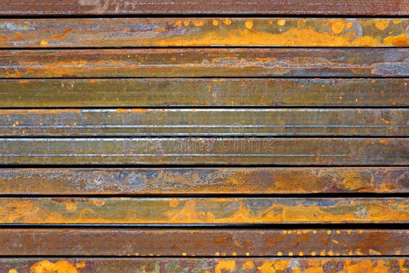 Metal Structures Covered with Colored Rust Stock Image - Image of iron ...