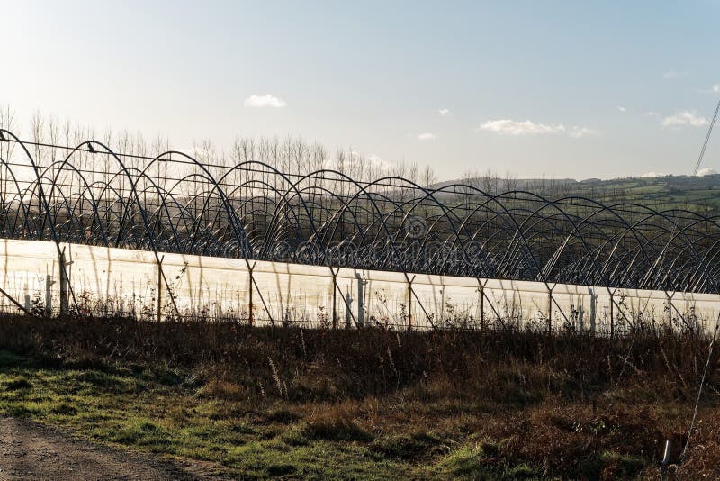 Metal Structures in a Farm Field Stock Image - Image of rural, steel ...