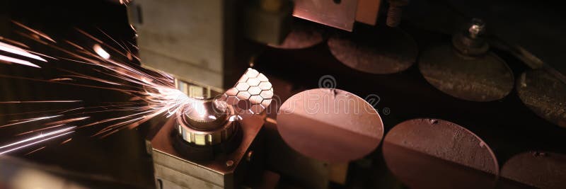 Metal Structures with Flames of Fire Closeup Stock Photo - Image of ...