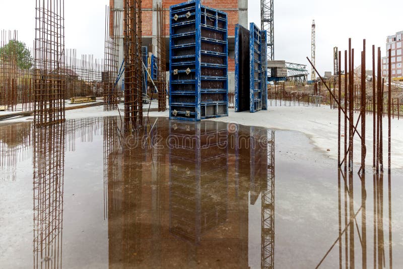 Metal Structures for Monolithic Casting Stock Image - Image of laborer ...