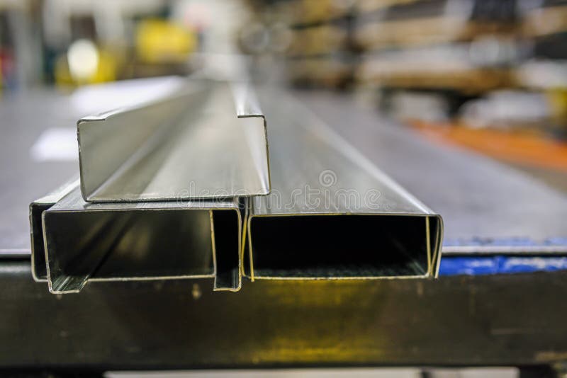 Metal Stud for Wall Framing Manufactured at Metal Factory Stock Image ...