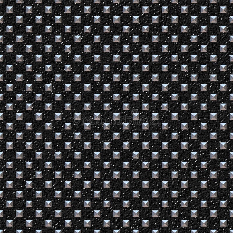 Black Studs Seamless Texture Stock Vector - Illustration of tile, stud ...