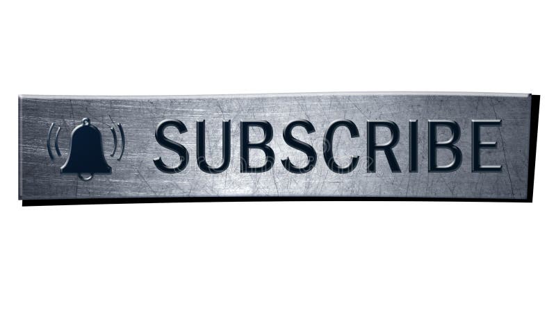 Metal subscribe Bell. jpg stock illustration. Illustration of icon ...
