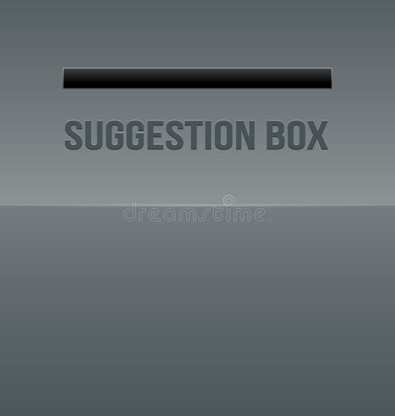 Metal Suggestion Box - Optical Illusion Stock Vector - Illustration of ...