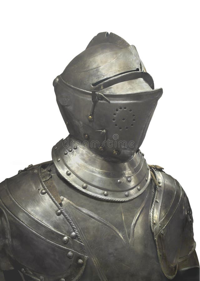 Metal Suit Of Armor Isolated. Stock Photo - Image of protection, helmet ...