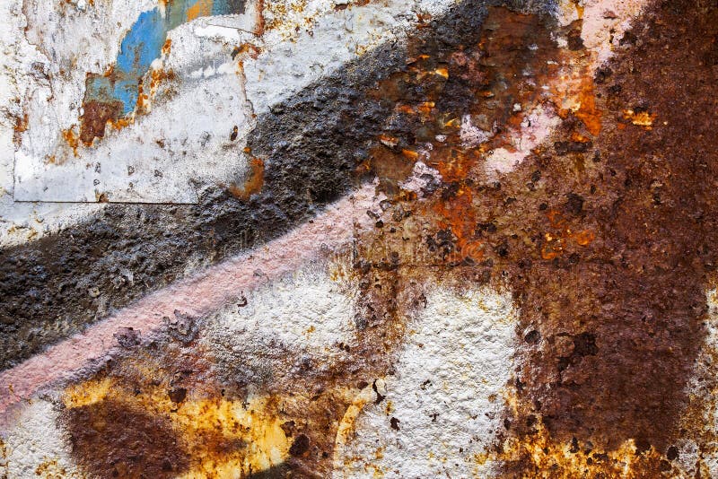 Wet Rusty Steel Metal Rough Surface Background Stock Image - Image of ...