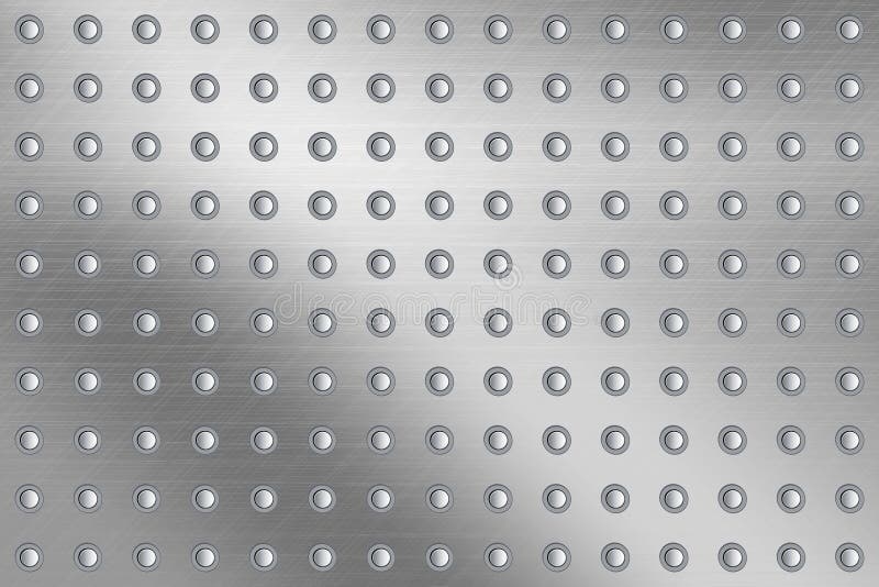 Chrome rivets stock illustration. Illustration of iron - 254484